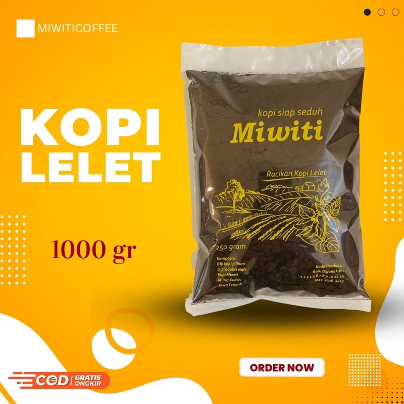 Jual MIWITI COFFEE || kopi muria kopi lelet kopi robusta 250,500gr ...