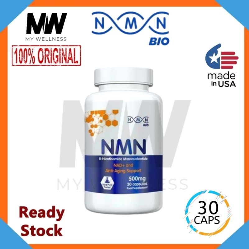 Jual NMN Bio - Nicotinamide Mononucleotide - 500mg Anti -Aging supplements 30Caps | Shopee Indonesia