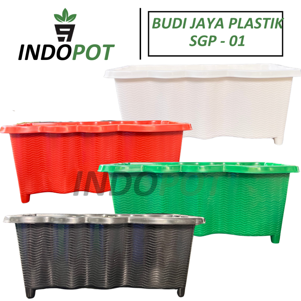 Jual Pot Segi Panjang BJP-01 Berabagai Macam Warna Pot Tanaman Hias ...