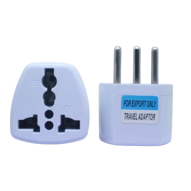 Jual Travel adaptor Colokan 3 Pin Kaki Power Plug Adapter Converter EU ...