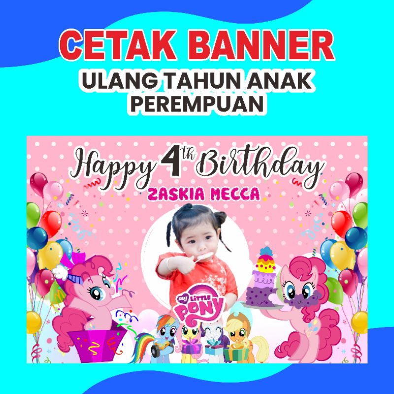 Jual BANNER ULANG TAHUN / BACKDROP ULTAH / SPANDUK ULANG TAHUN CUSTOM 1 ...