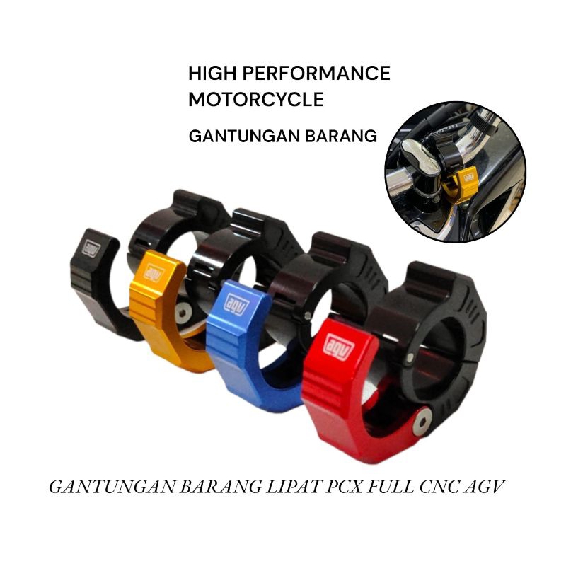 Jual AGV Gantungan Barang Motor Model Lipat Full CNC Universal | Shopee ...