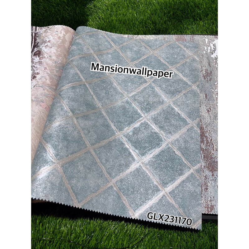 Jual Wallpaper Dinding Modern Wajik Simple Moroccan Silang Pattern Gold ...