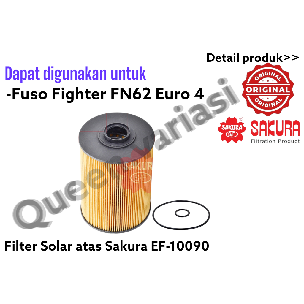 Jual FILTER SOLAR ATAS TRUCK FUSO FIGHTER FN62 EURO 4 SAKURA EF-10090 ...