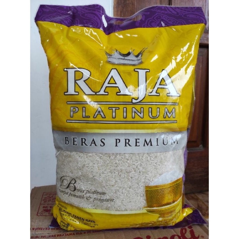 Jual Beras Premium Raja Platinum 5KG | Shopee Indonesia