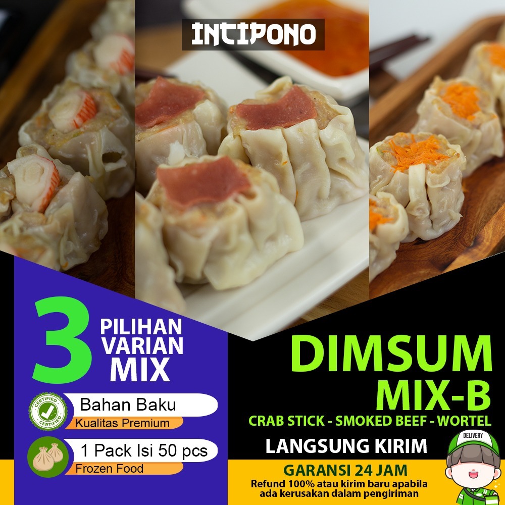 Jual Incipono Dimsum Mix - A - Mozzarella - Nori - Mercon Frozen Food 1 ...