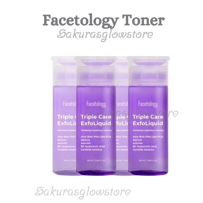 Jual FACETOLOGY Triple Care Exfoliquid Toner | Shopee Indonesia