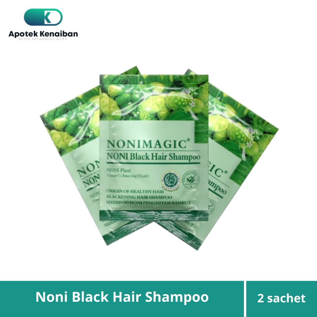 Jual NONI BLACK HAIR SHAMPOO 2 SACHET / NONIMAGIC | Shopee Indonesia