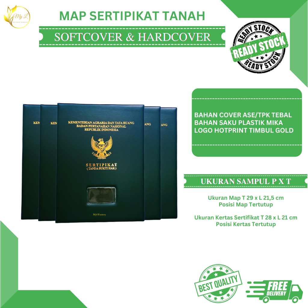 Jual My.L SAMPUL MAP SERTIPIKAT TANAH BPN / COVER SERTIFIKAT TANAH ...