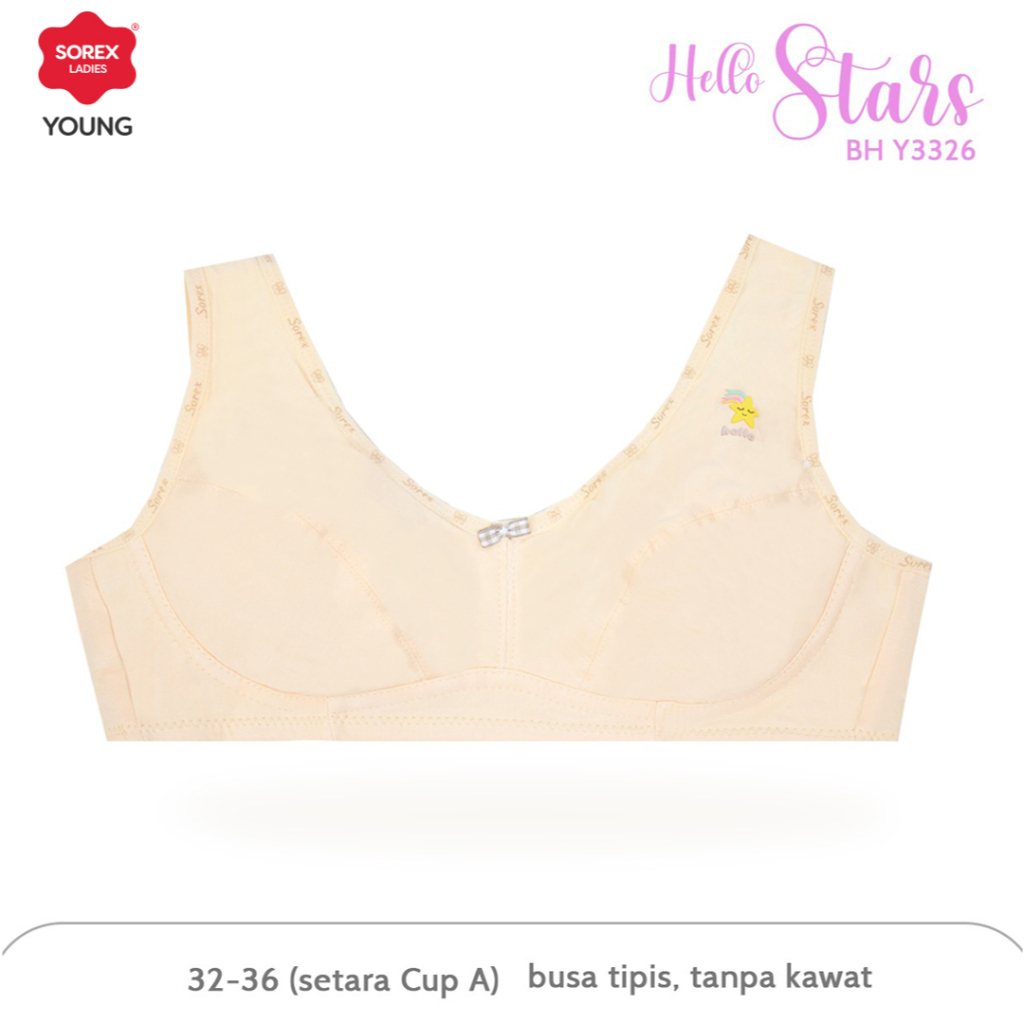 Jual Sorex Young BH Remaja Busa Tipis Tanpa Kawat Kait 3 Setara Cup A ...