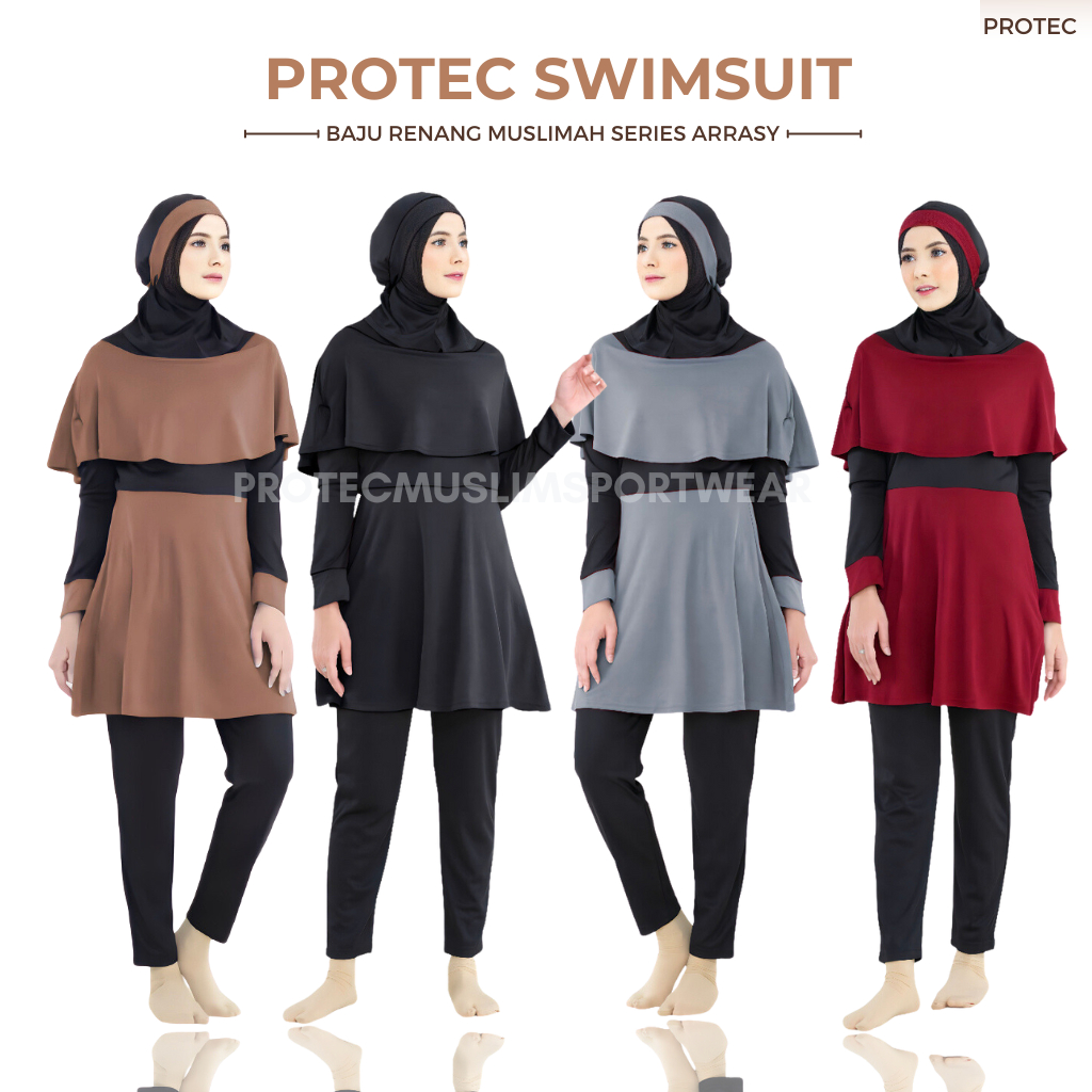 Jual Baju renang muslimah dewasa wanita muslim perempuan remaja -PROTEC ...