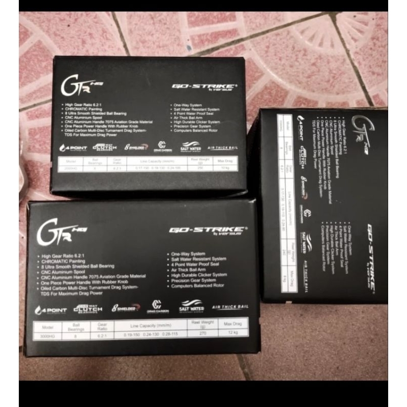 Jual reel go strike versus GTR hg pilihan 800 1000 2000 3000 power ...