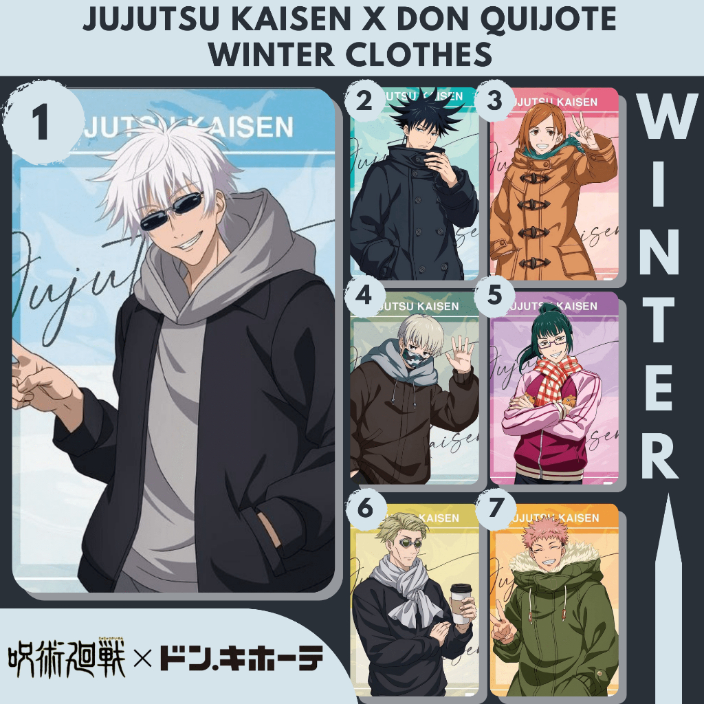 Jual PHOTOCARD ANIME | Jujutsu Kaisen | Gojo Satoru, Megumi Fushiguro ...