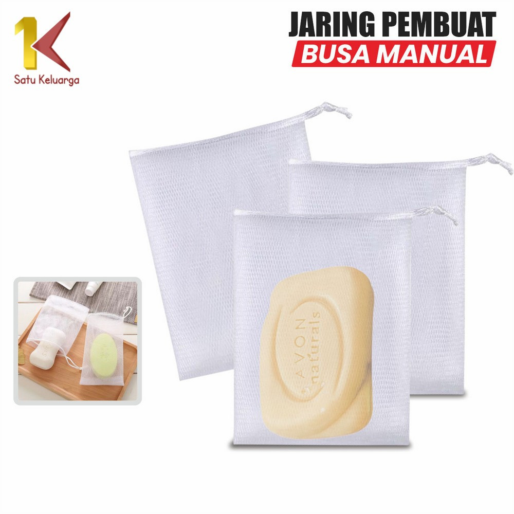 Jual Satu Keluarga Jaring Sabun Mandi Serbaguna dengan Tali Gantung ...