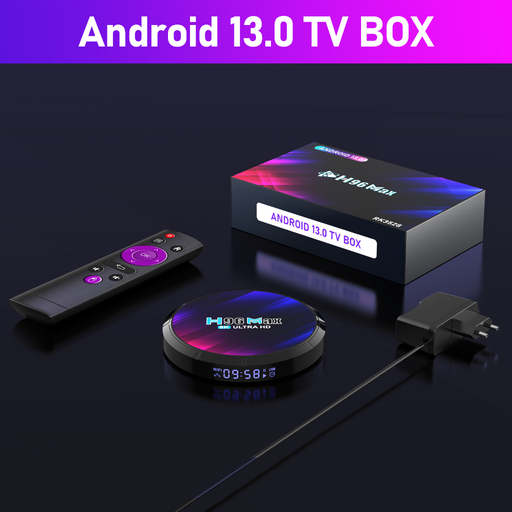 Jual Android TV Box H96 Max RockChip RK3528 BlueTooth Miracast Resolusi ...