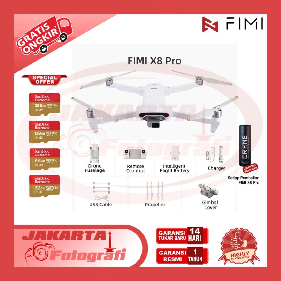 Jual FIMI X8 PRO Drone 4K 48MP Camera 3-axis Gimbal 15km 40 Min Flight Time | Shopee Indonesia