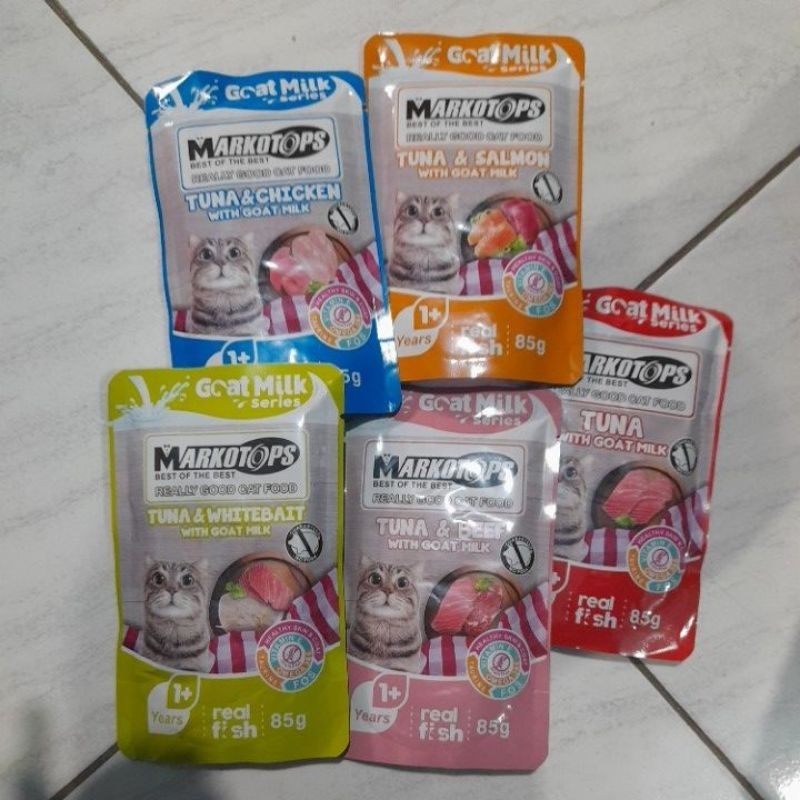 Jual Markotops Pouch Adult Kitten With Goat Milk@85g | Shopee Indonesia