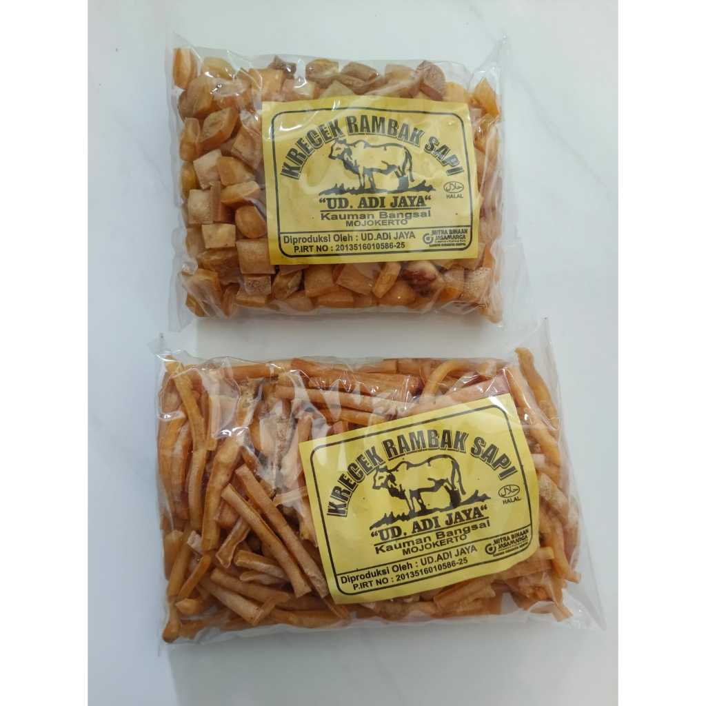 Jual kerupuk rambak 500 gr rambak kotak/rambak stik/rambak panjang ...