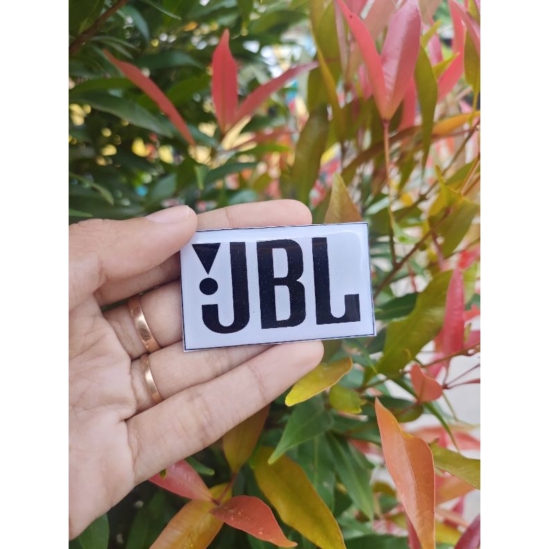 Jual LOGO/LABEL JBL PUTIH TIMBUL 3D | Shopee Indonesia