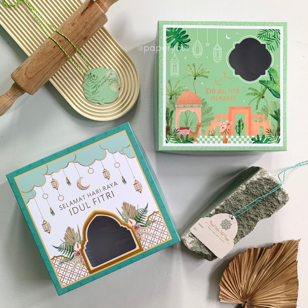 Jual Box Dus Kotak Kue Cookies Toples - Lebaran / Idul Fitri 22 x 22 x ...