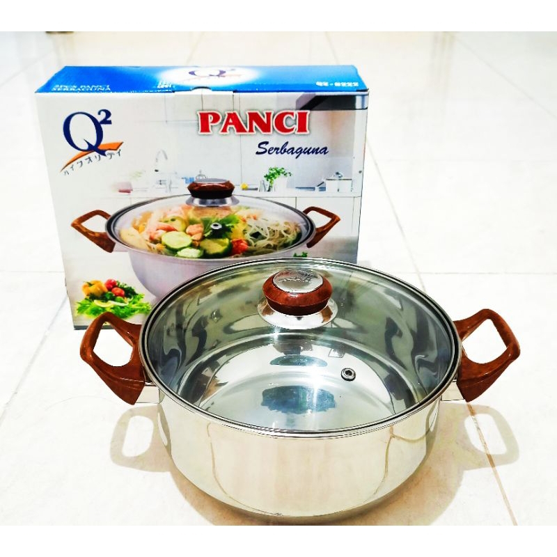 Jual PANCI KUAH Q2 8222 TUTUP KACA / PANCI SAYUR STAINLES PANCI TUTUP ...