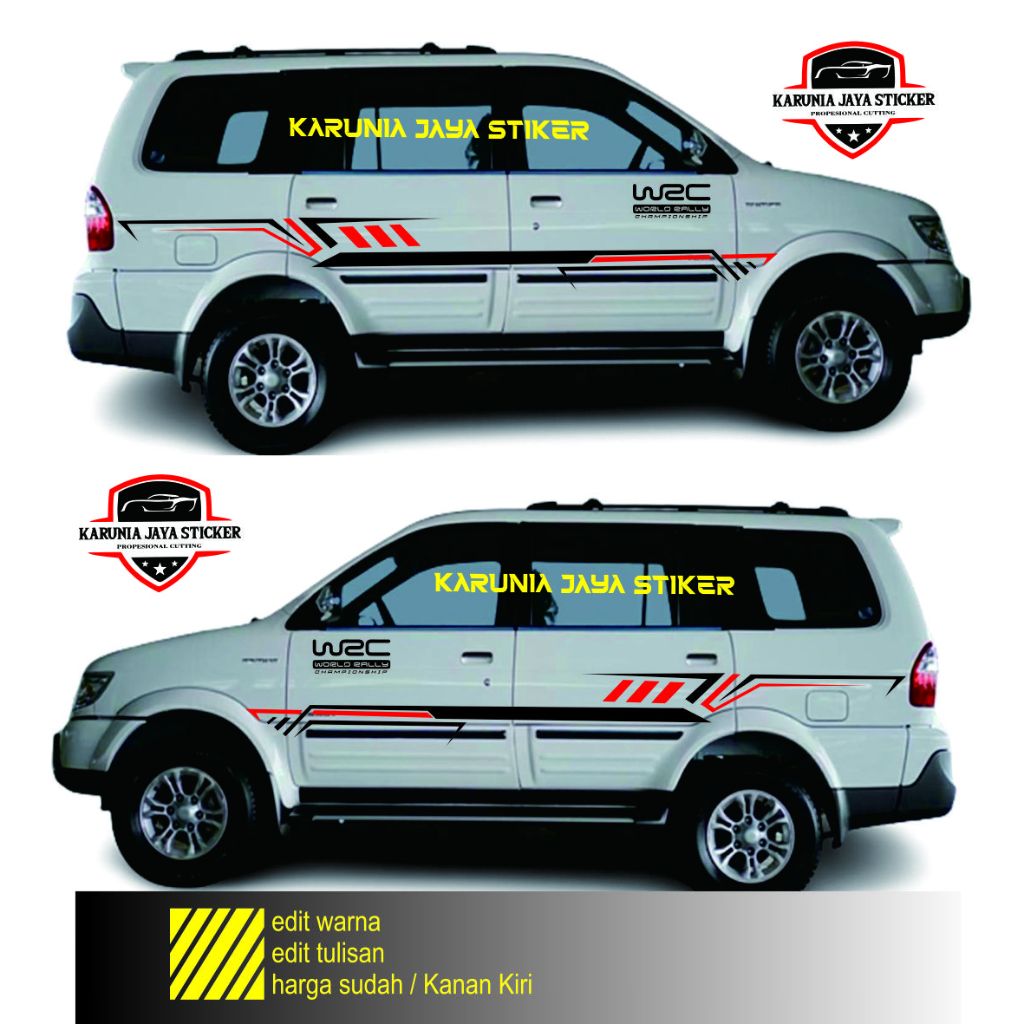 Jual STIKER MOBIL ISUZU PANTHER STICKER LIST BODY MOBIL PANTHER CUTTING ...