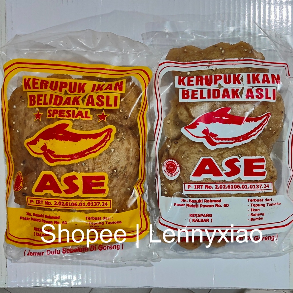 Jual Kerupuk Ikan Belidak Belida Belido Pipih Asli ASE Spesial Ketapang ...
