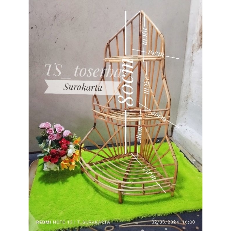 Jual (1xcek out max 4 pcs) 80 cm sudut susun / keranjang parcel lebaran ...