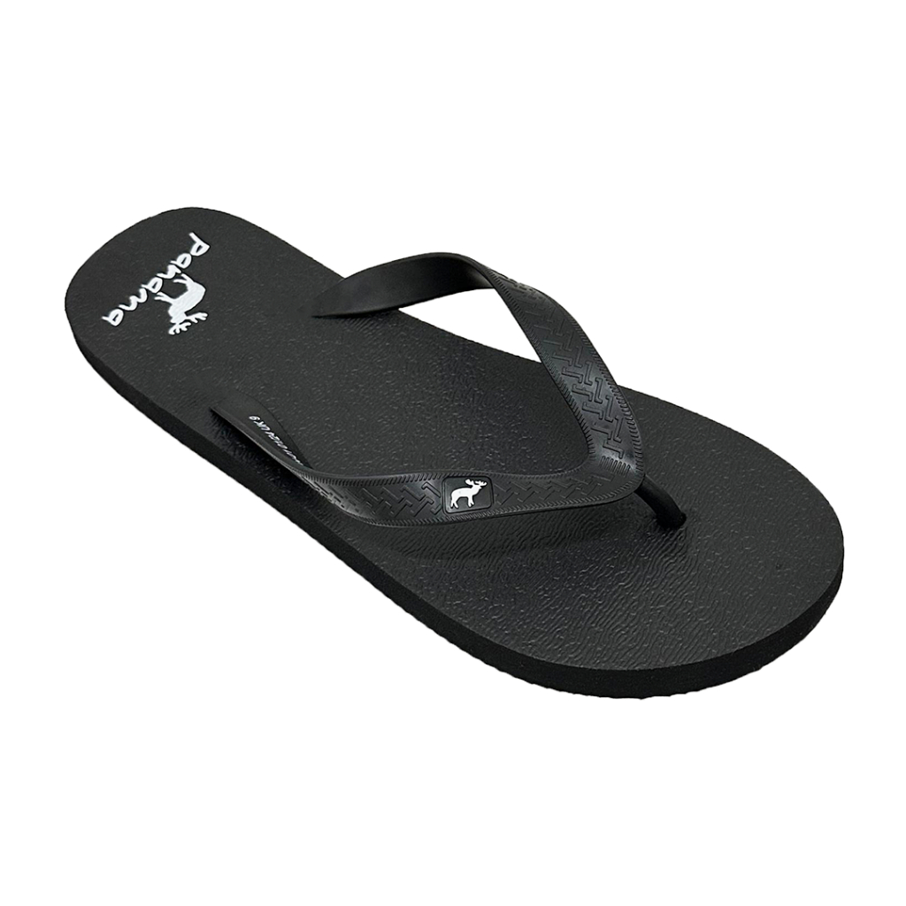 Jual Panama Basic-V2 01 Black Sandal Jepit Pria Sendal Karet Cowok ...