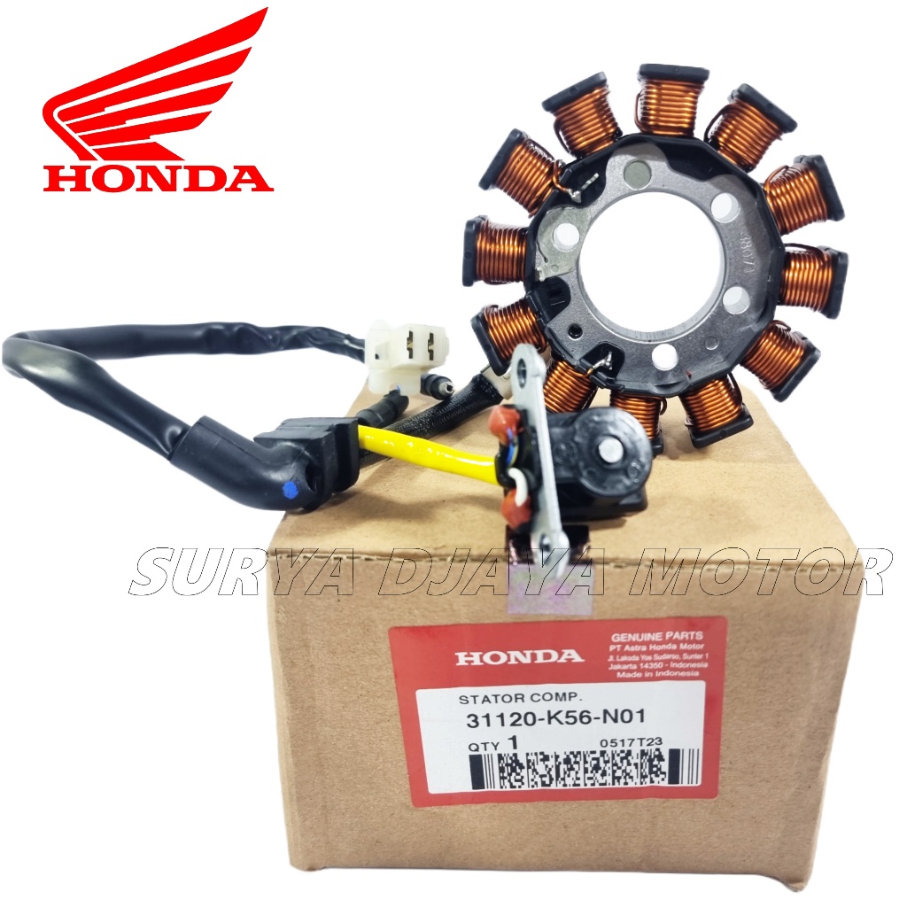 Jual 31120-K56-N01 Spol Spul Spool Stator Comp Sonic 150 R Original Honda | Shopee Indonesia
