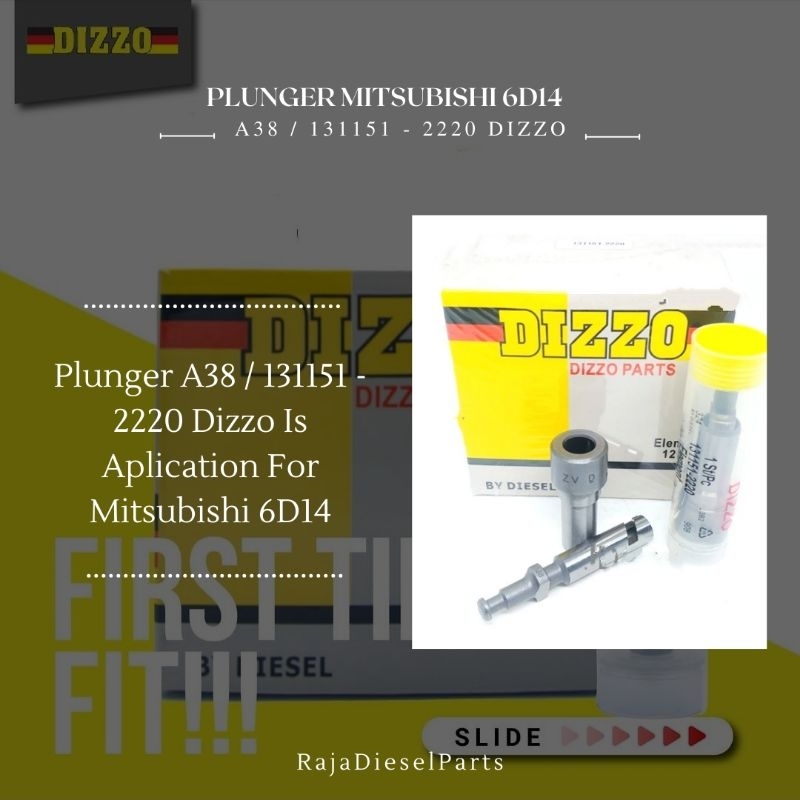 Jual Dizzo Plunger Pump Element Mitsubishi 6D14 A38 / 131151 - 2220 | Shopee Indonesia