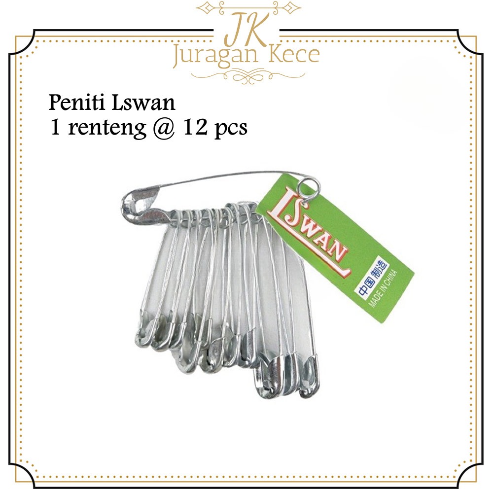 Jual Peniti Pin Lswan Stainless Aksesoris Baju Hijab L Swan Safety Pins ...