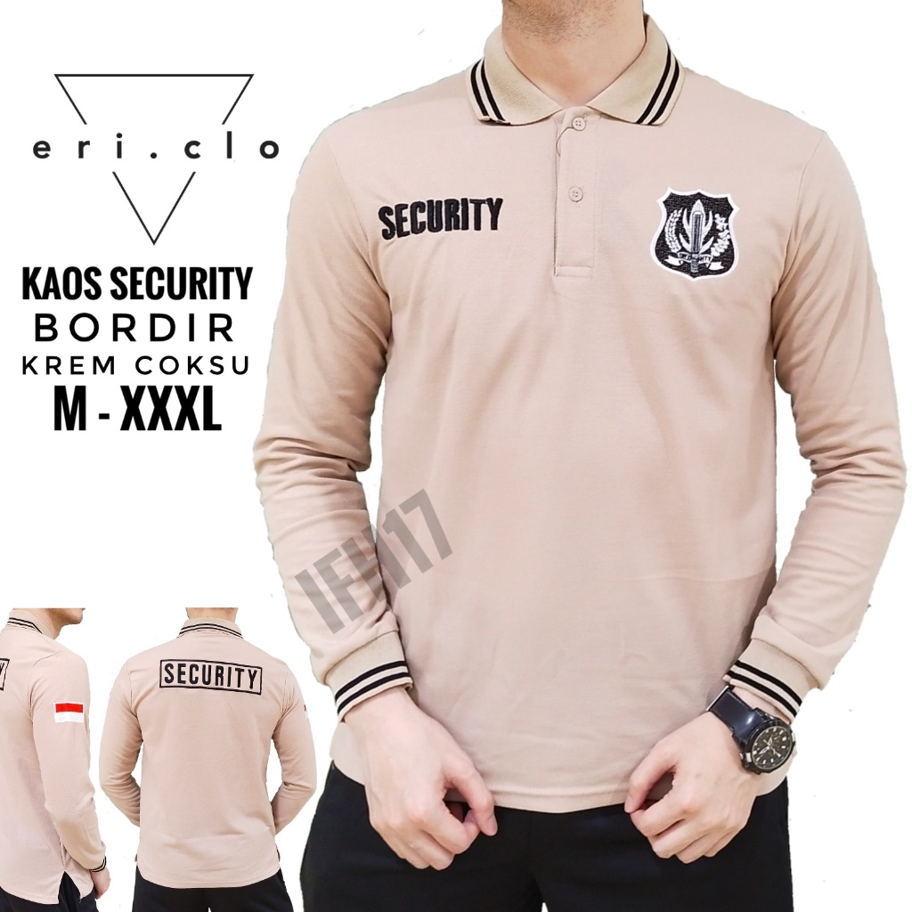 Jual KAOS SECURITY BORDIR LENGAN PANJANG , BAJU KERAH SATPAM SECURITY ... Jual KAOS SECURITY BORDIR LENGAN PANJANG , BAJU KERAH SATPAM SECURITY ...