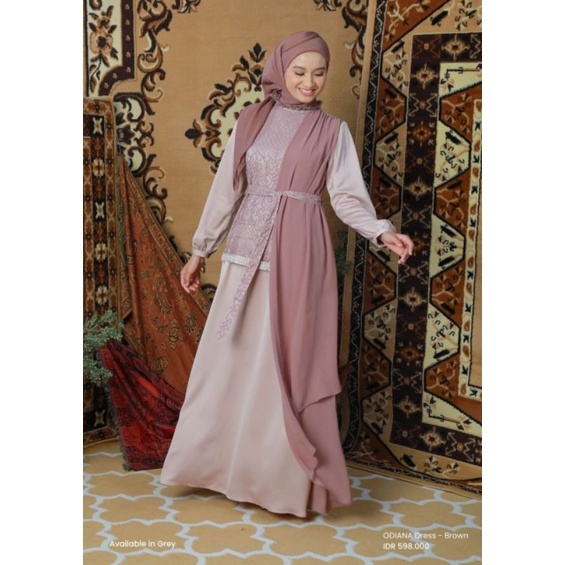 Jual Zoya Gamis Muslim Wanita Odiana Dress - Wudhu Friendly - Bahan ...