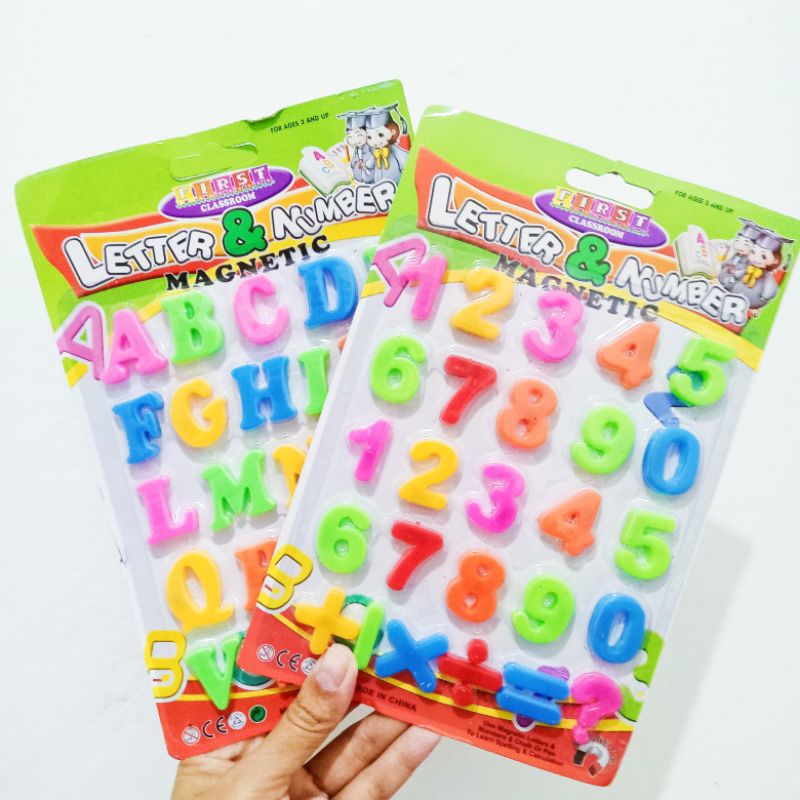 Jual Magnet Huruf Angka Arab Mainan Edukasi Anak Magnetic Letter and ...