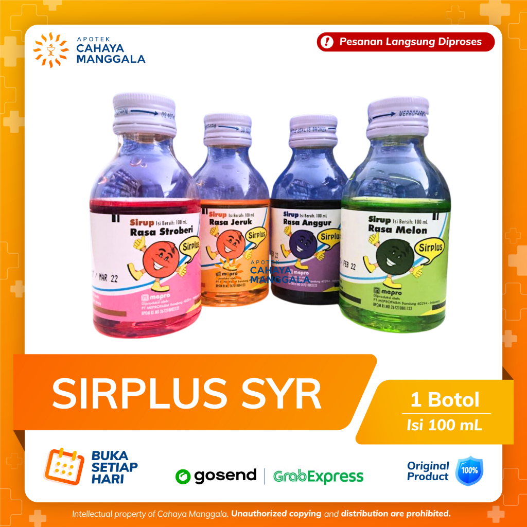 Jual SIRPLUS SIRUP PEMANIS OBAT 100 ML | Shopee Indonesia