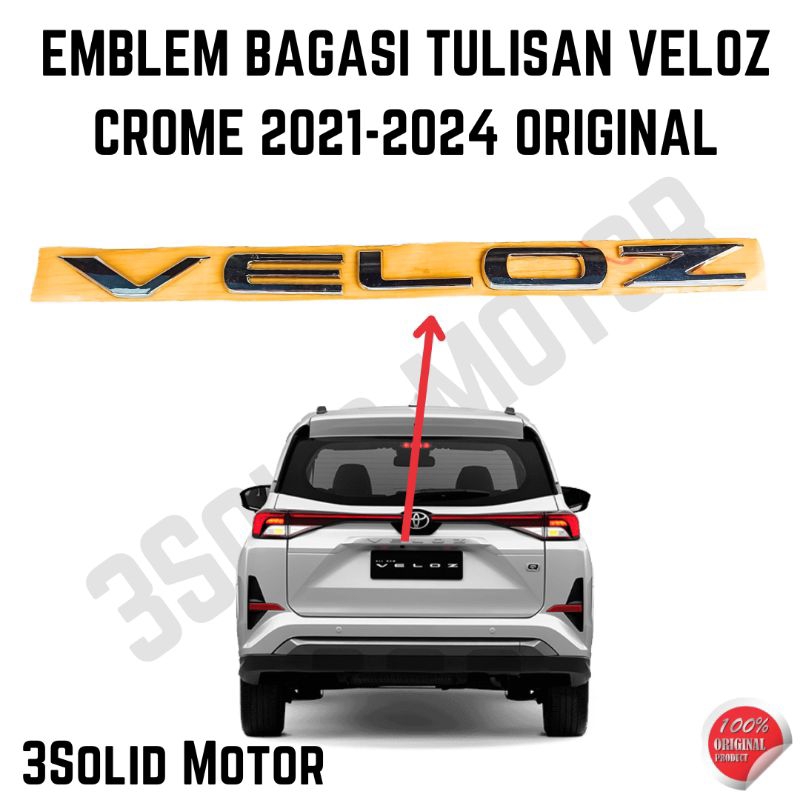 Jual EMBLEM BAGASI TULISAN VELOZ CHROME 2021-2024 ORIGINAL | Shopee ...