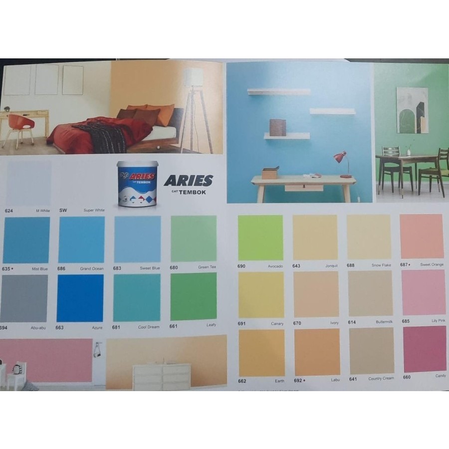 Jual Cat Tembok ARIES 5 kg | Cat Tembok Avian Galon | Shopee Indonesia