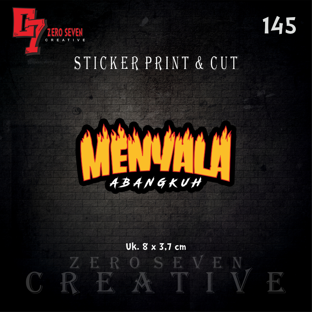 Jual STIKER MENYALA ABANGKUH / RACING / STIKER MOTOR / AESTHETIC ...