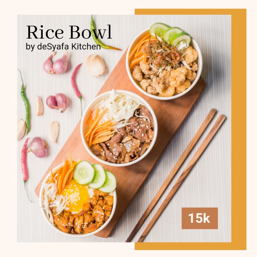 Jual Rice Bowl / Rice Box Chicken Katsu / teriyaki / Crispy | Shopee ...