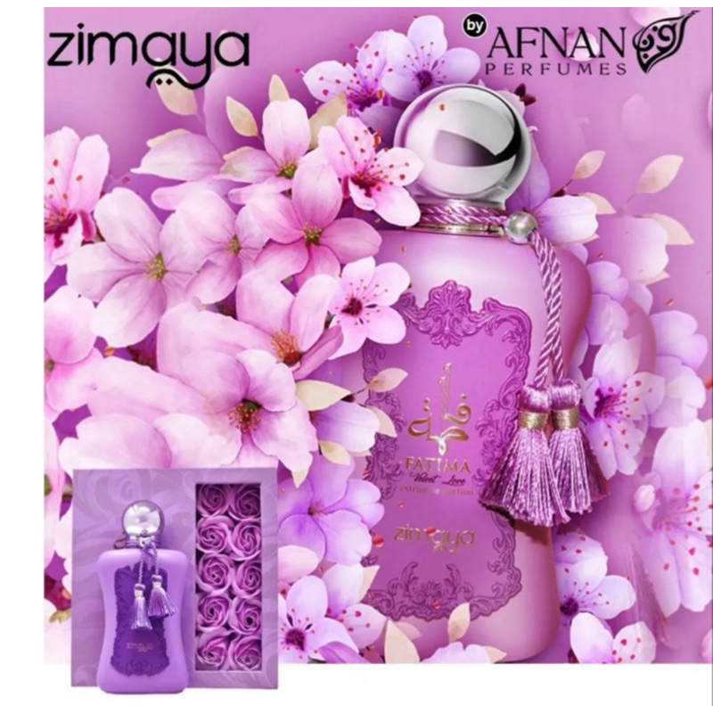 Jual ZIMAYA BY AFNAN FATIMA VELVET LOVE WOMEN EXTRAIT DE PARFUM 100 ML ...