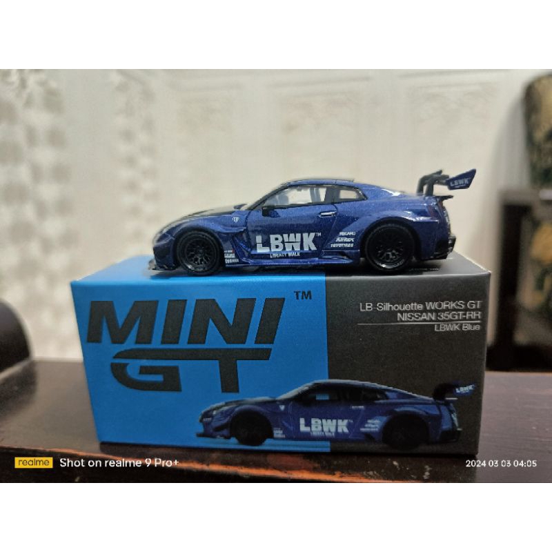 Jual Mini GT r35 LBWK biru | Shopee Indonesia