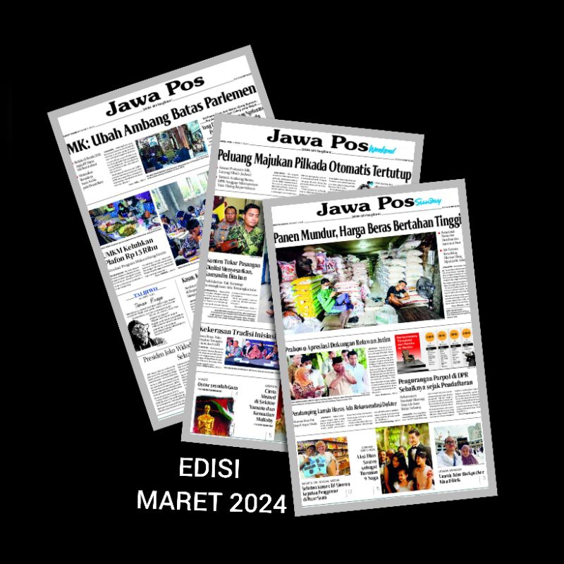 Jual KORAN JAWA POS EDISI MARET 2024 | Shopee Indonesia