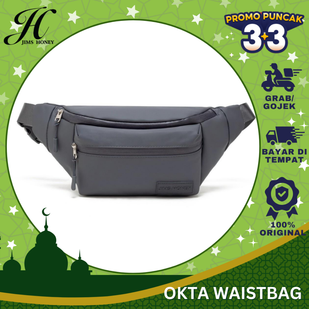 Jual JIMS HONEY OKTA WAIST BAG TAS PRIA WANITA UNISEX ANTI AIR | Shopee ...
