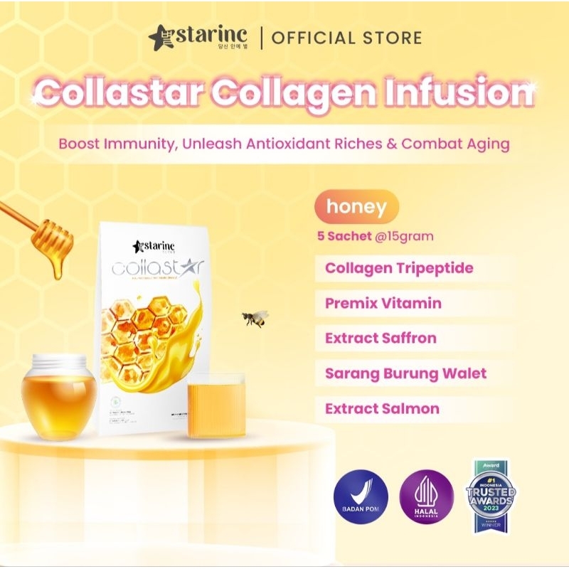 Jual collagen C-star collastar honey collagen | Shopee Indonesia