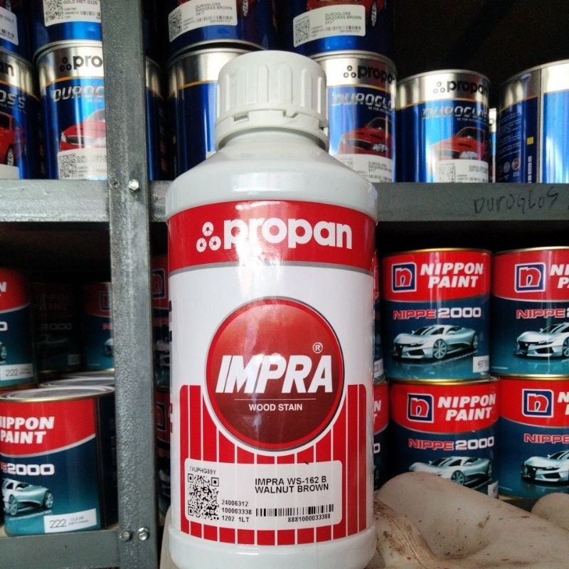 Jual Propan impra Wood stain Walnut brown 1ltr | Shopee Indonesia