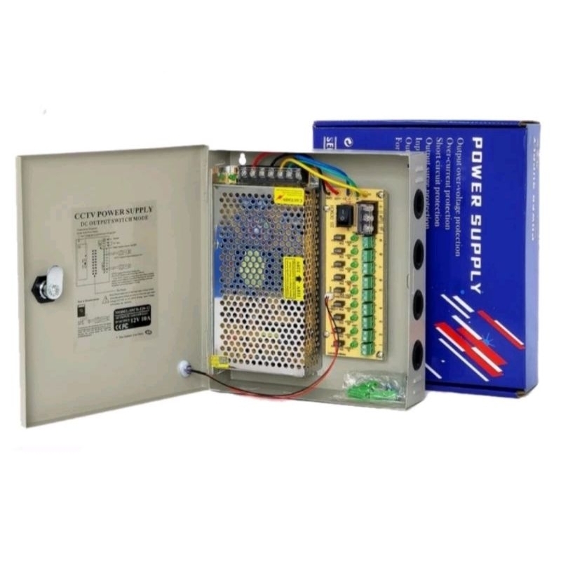 Jual PSU Power Supply CCTV 12V 10A Box -PSUBox CCTV - | Shopee Indonesia