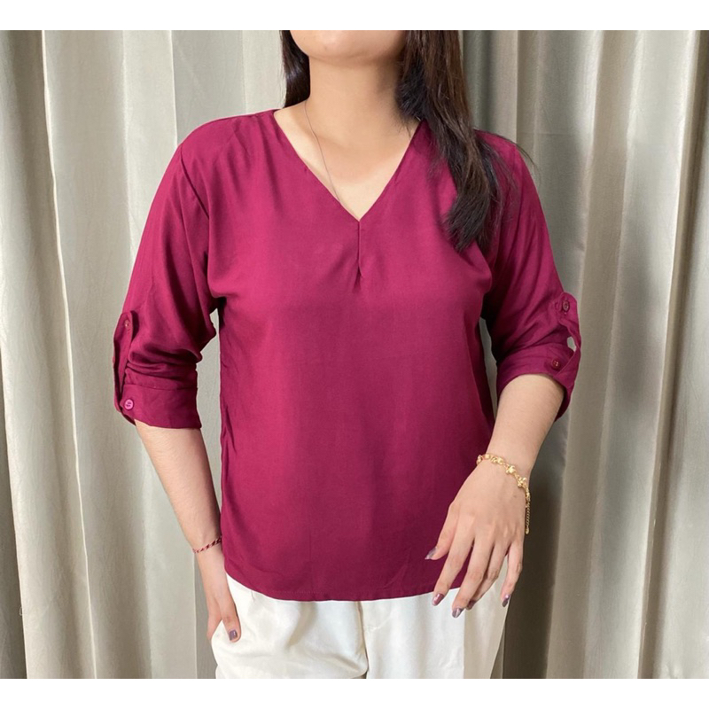 Jual Atasan wanita rayon travella | Shopee Indonesia