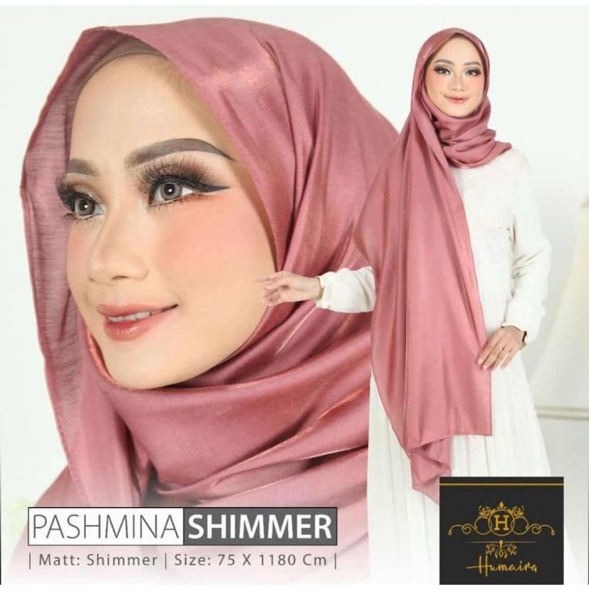 Jual PASHMINA SHIMMER SILK PREMIUM UKURAN 75 x 180 CM / PASHMINA SATIN ...
