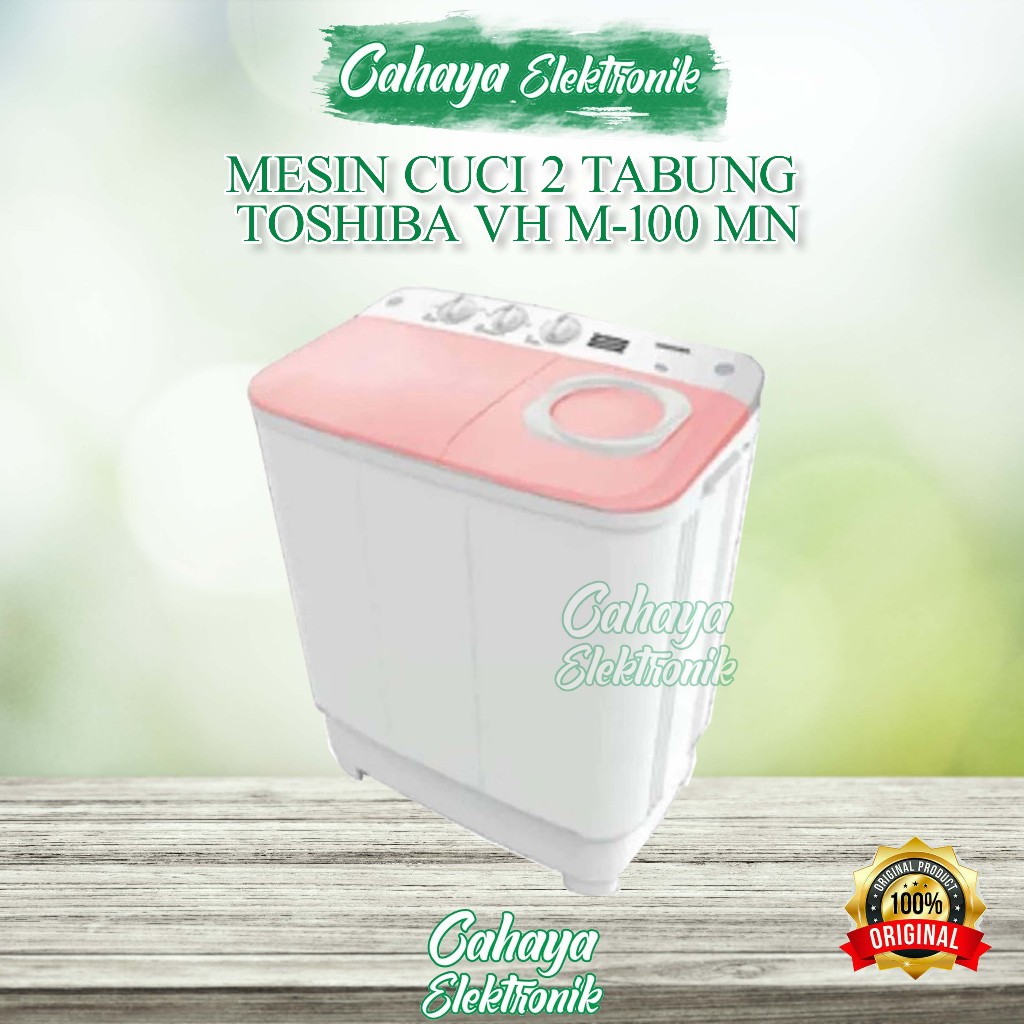 Jual MESIN CUCI 2 TABUNG TOSHIBA VH M 100 WR/WB | VHM100 WR/WB KAPASITAS 10KG ORIGINAL GARANSI ...